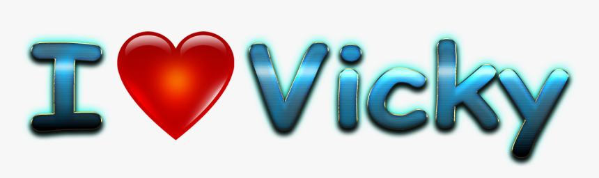 Vicky Love Name Heart Design Png, Transparent Png , Transparent Png ...