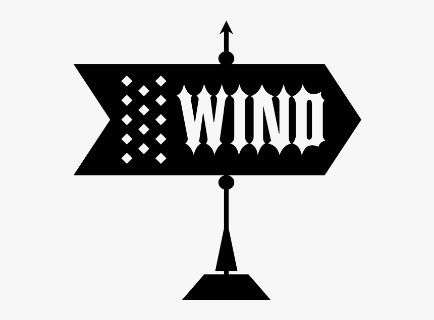 Vector Illustration Of Old Style Wind Direction Pointer, HD Png ...