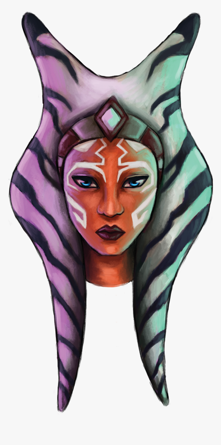 Ahsoka Tano Sticker Design, HD Png Download , Transparent Png Image ...