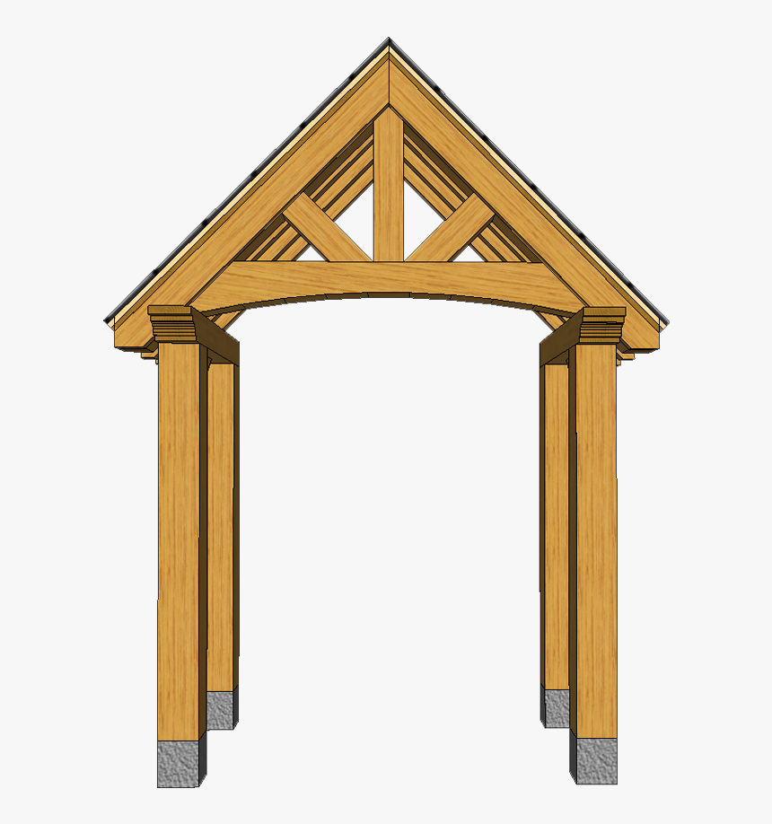Porch B5 With Curved Truss , Png Download, Transparent Png ...