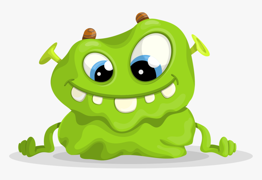 Green Monster Vector Character - Cartoon, HD Png Download , Transparent ...