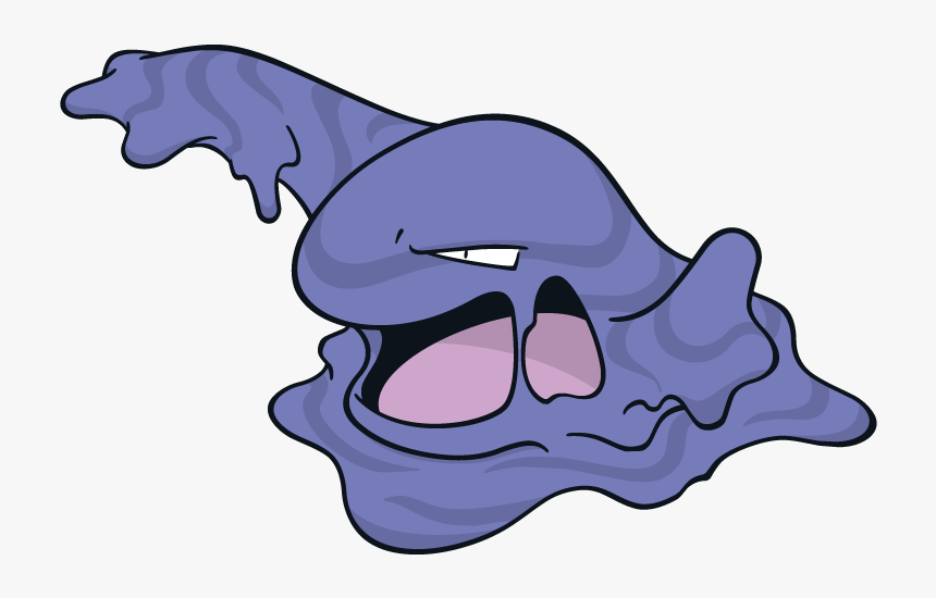 Transparent Beard Vector Png - Pokemon Muk, Png Download , Transparent ...