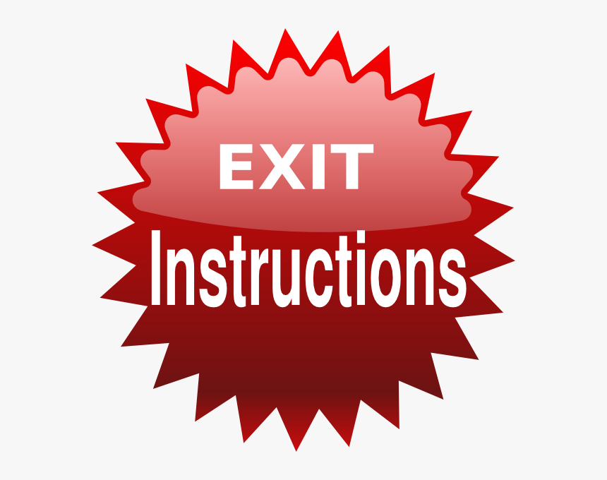 Red Exit Button Svg Clip Arts - National Route 66 Museum, HD Png ...
