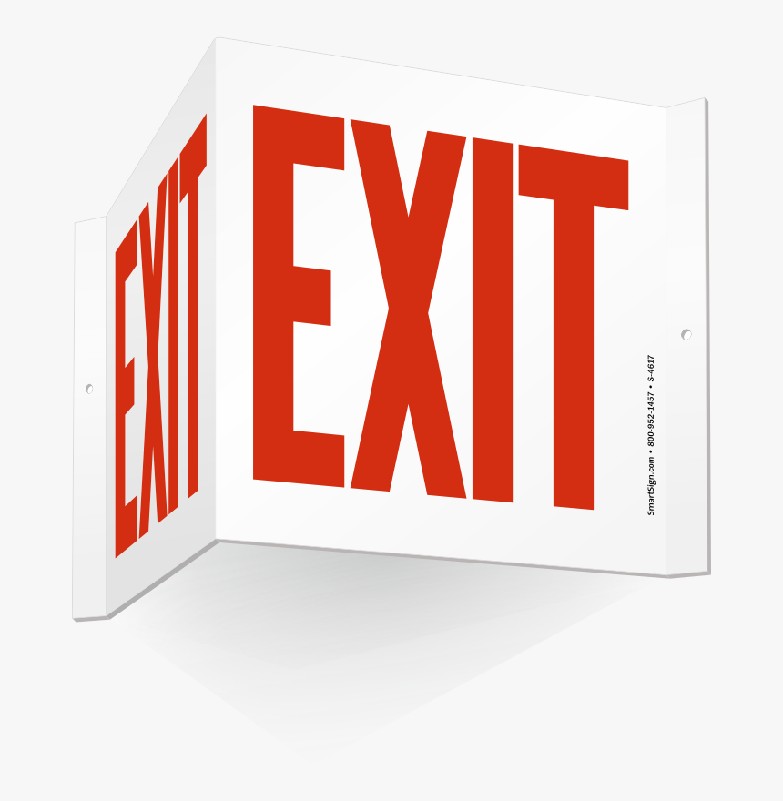 Exit Big Size Sign - Neon Exit Sign Clipart, HD Png Download ...