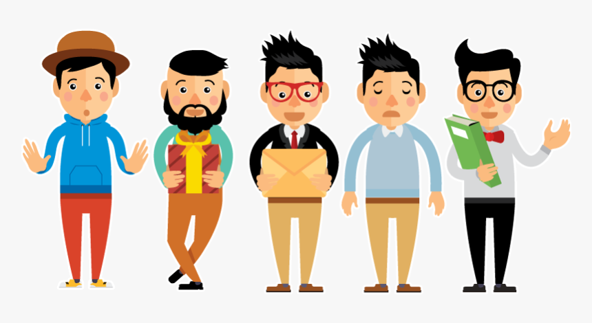 Vector Set Character - Vector Character Pack, HD Png Download ...