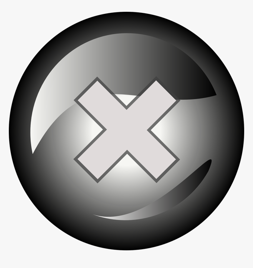 Black Close Button Png - Exit Button Transparent Background Png, Png ...