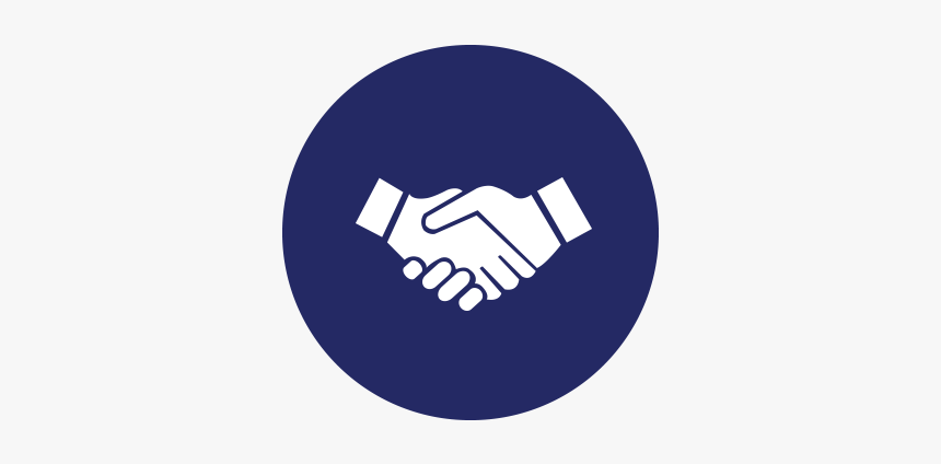 Navy Blue Handshake Icon, HD Png Download , Transparent Png Image - PNGitem