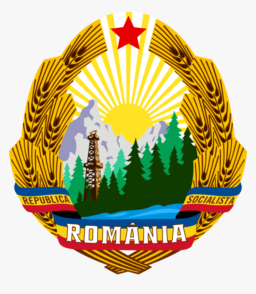 Communist Romania Coat Of Arms, HD Png Download , Transparent Png Image ...