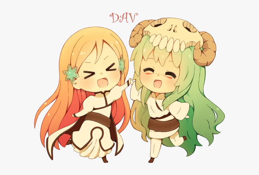 Chibi Orihime And Chibi Neliel - Bleach Orihime And Nel, HD Png ...