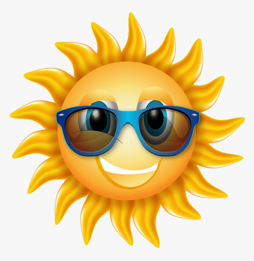 Great Sunglasses Light Island Sun Cartoon Icon Clipart - Pool Party ...