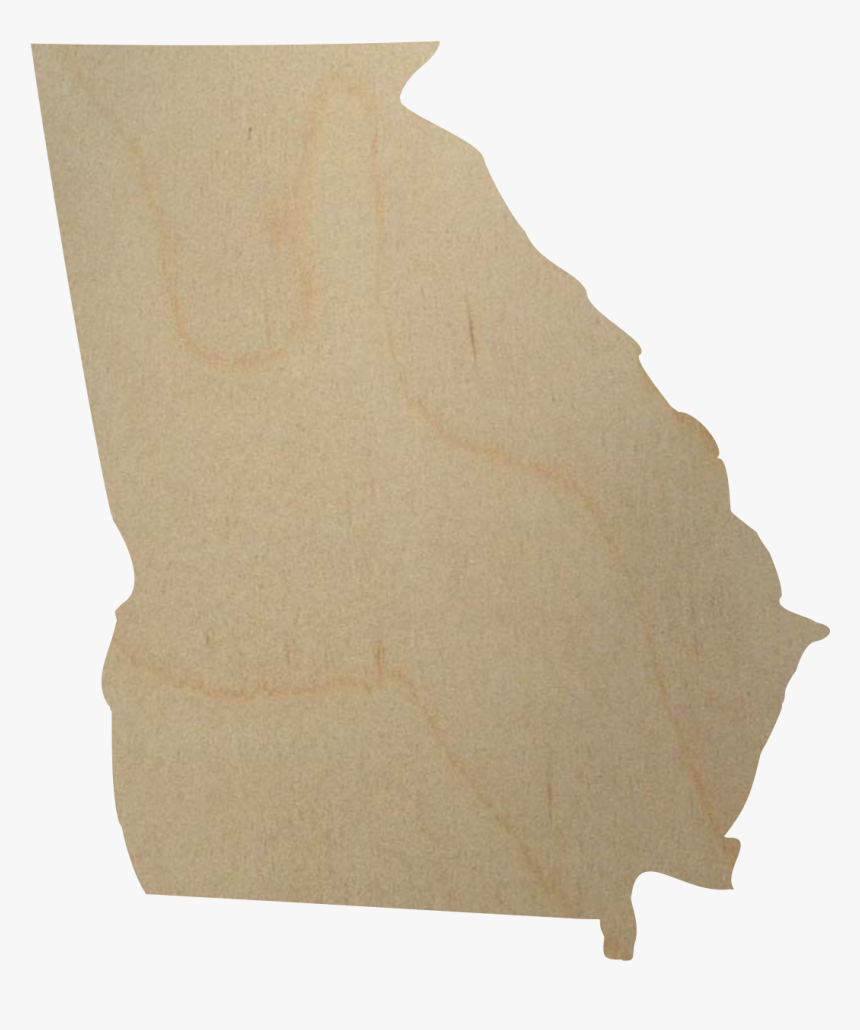 Georgia Wood State Shape Cutout - Blue State Of Georgia, HD Png ...