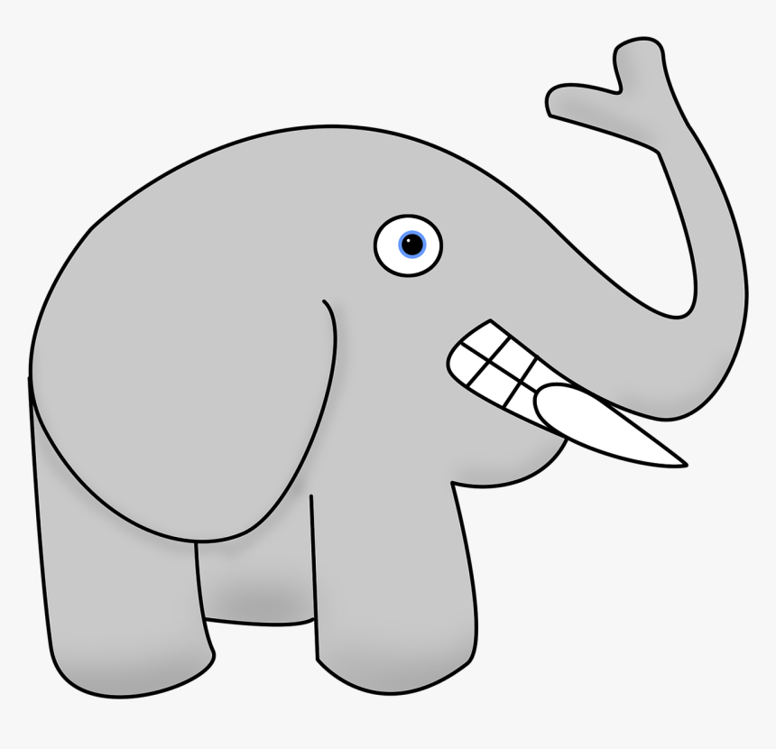 Elephant, Cartoon, Animal, Angry, Drawing, Character - Elephant Pin The ...