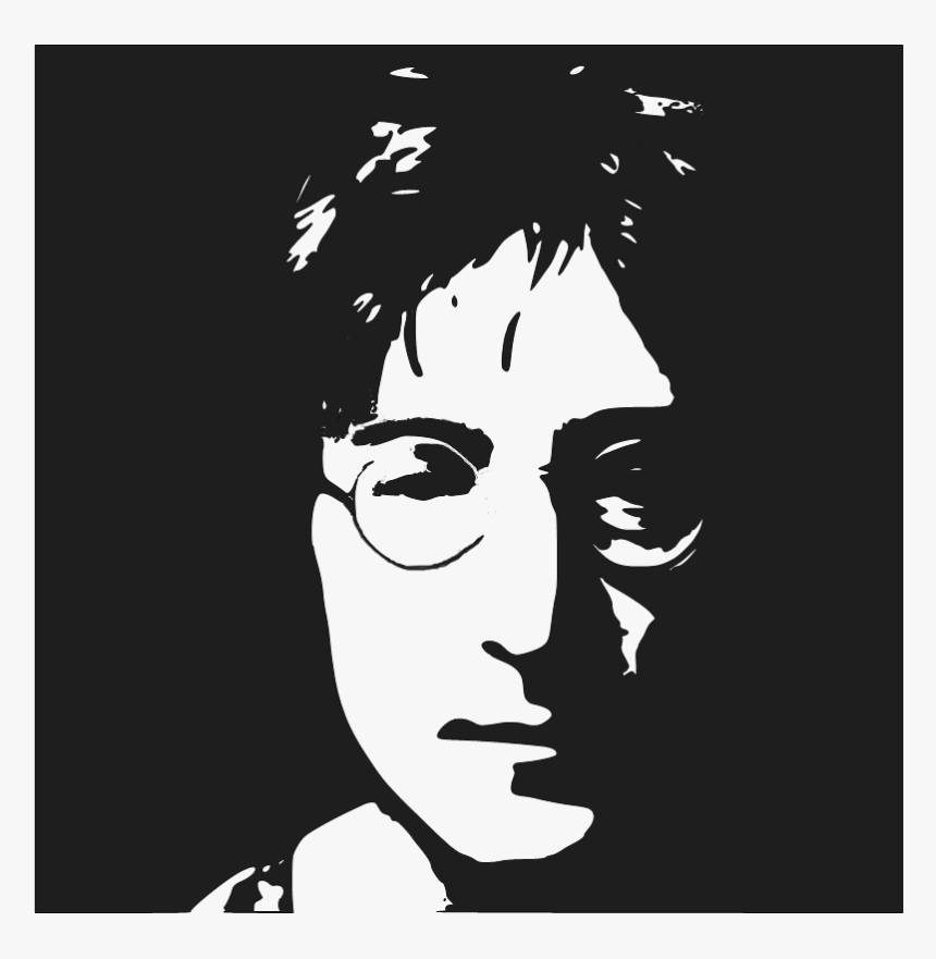 John Lennon Stencil , Png Download, Transparent Png , Transparent Png ...