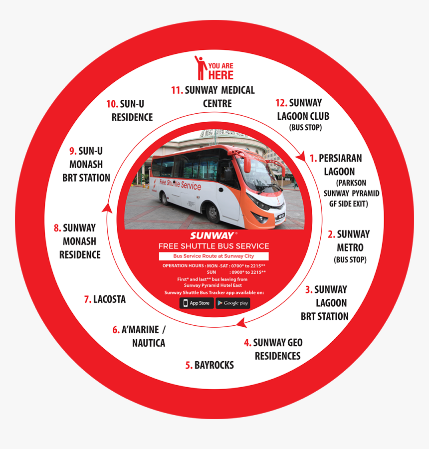 Sunway Shuttle Bus Tracker, HD Png Download , Transparent Png Image ...