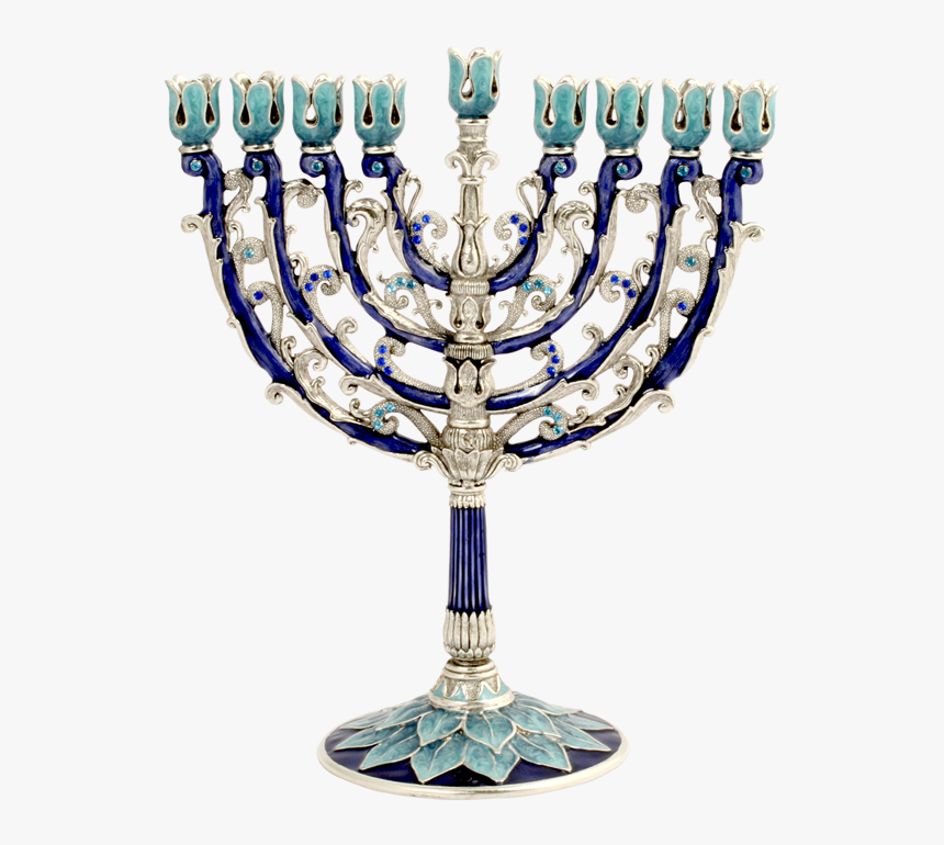 False Complete Hanukkah Menorah , Png Download, Transparent Png ...