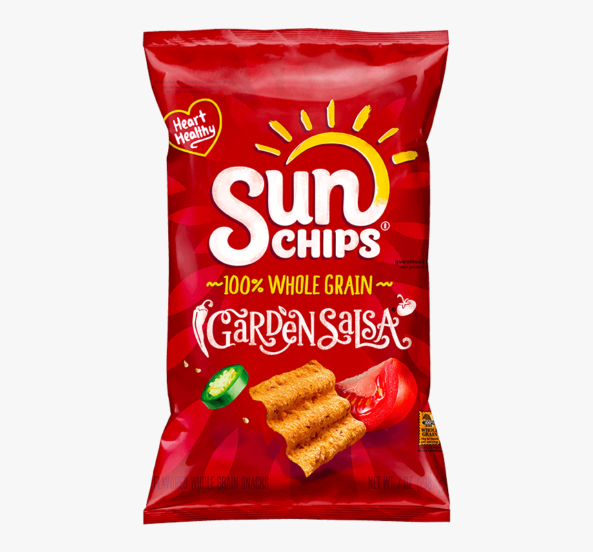 Bag Of Sunchips® Garden Salsa® Flavored Whole Grain, HD Png Download ...