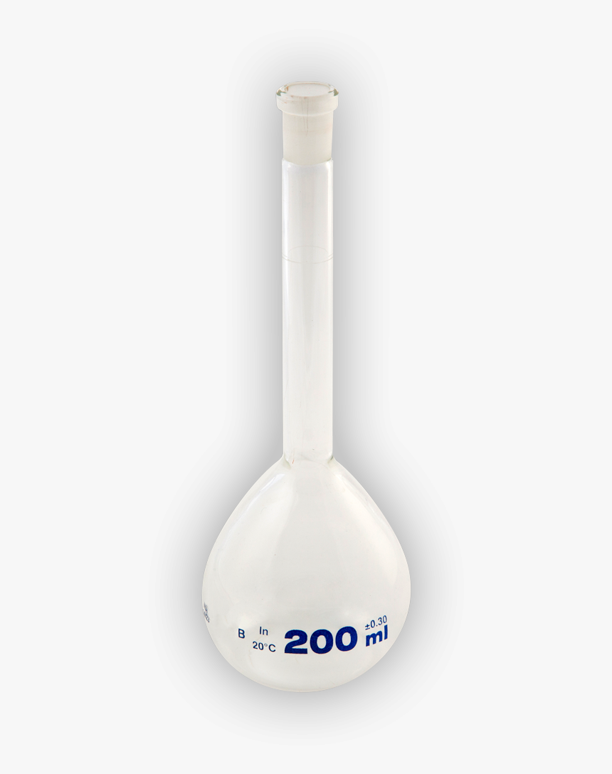 Volumetric Flask With Plastic Stopper Title Volumetric, HD Png Download ...