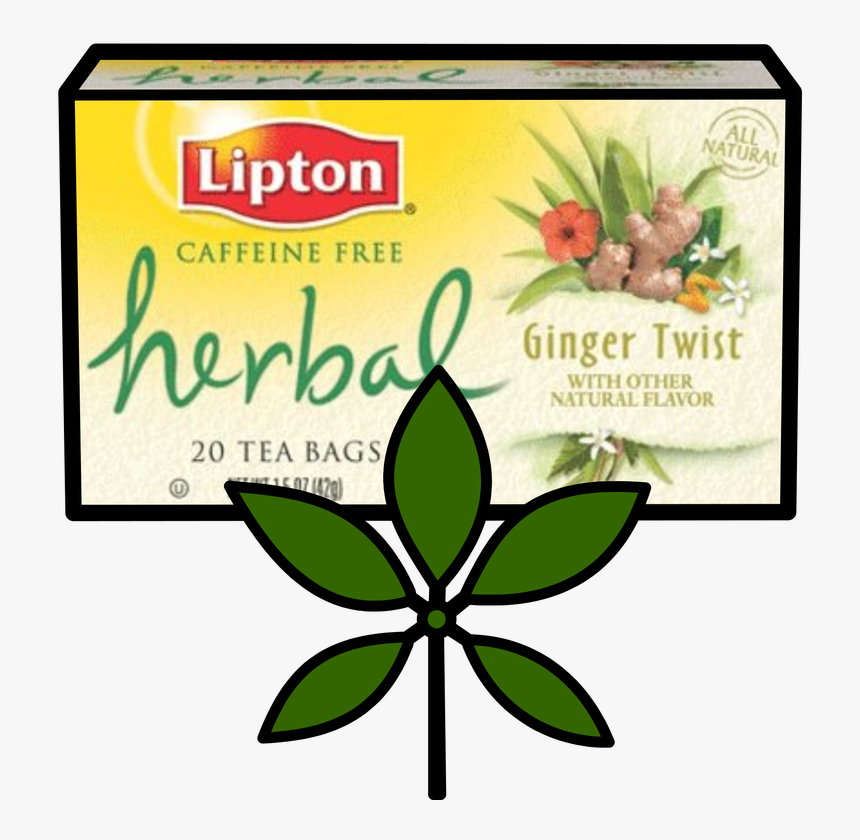 Lipton Herbal Tea Bags, Ginger Twist, HD Png Download , Transparent Png ...