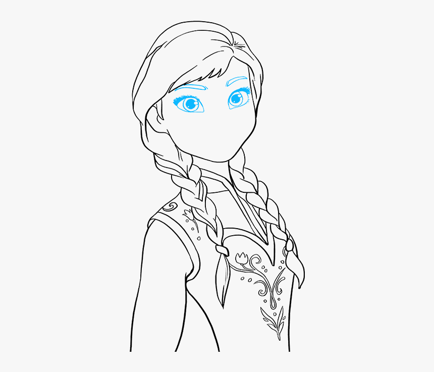 How To Draw Anna From Frozen, HD Png Download , Transparent Png Image ...