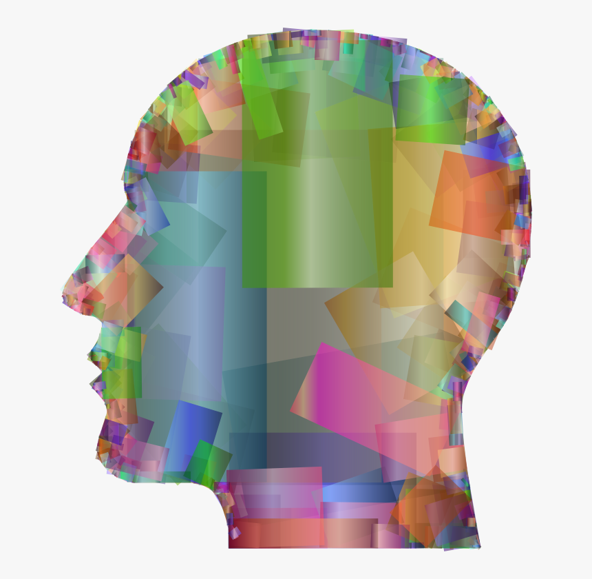 Man Head Silhouette Geometric, HD Png Download , Transparent Png Image ...