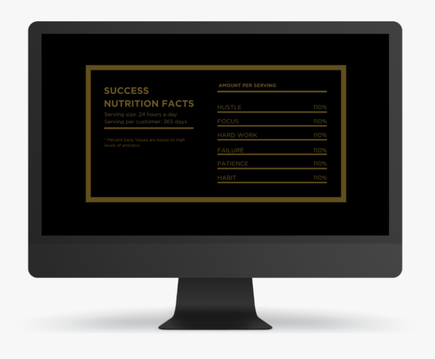 Success Nutrition Facts Background, HD Png Download , Transparent Png ...