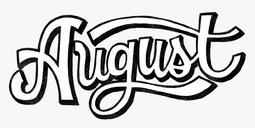 August Clipart Images Pictures Borders Black And White, HD Png Download ...