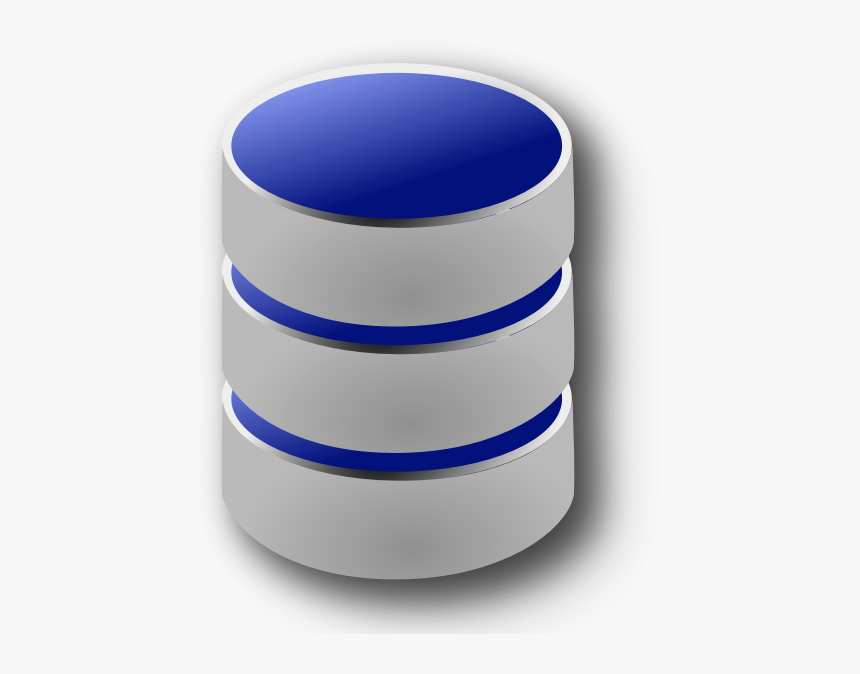 Vector Image Of Blue And Gray Database Symbol, HD Png Download ...