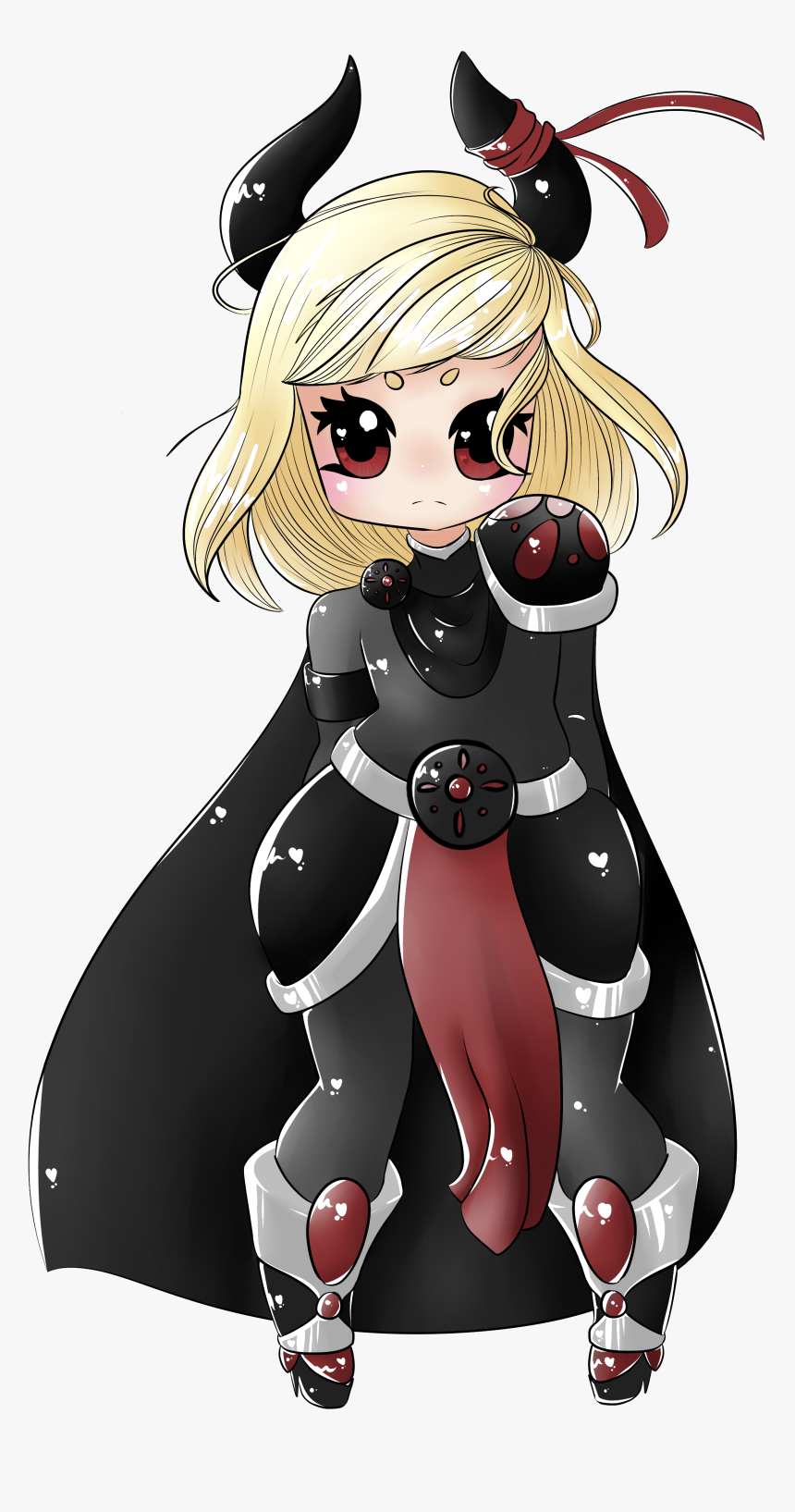 Cute Chibi Demon Girl, HD Png Download , Transparent Png Image - PNGitem