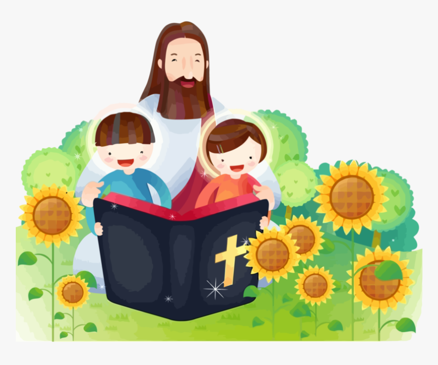 Bible Catechism Jesus Religion Vector Child Christianity, HD Png ...