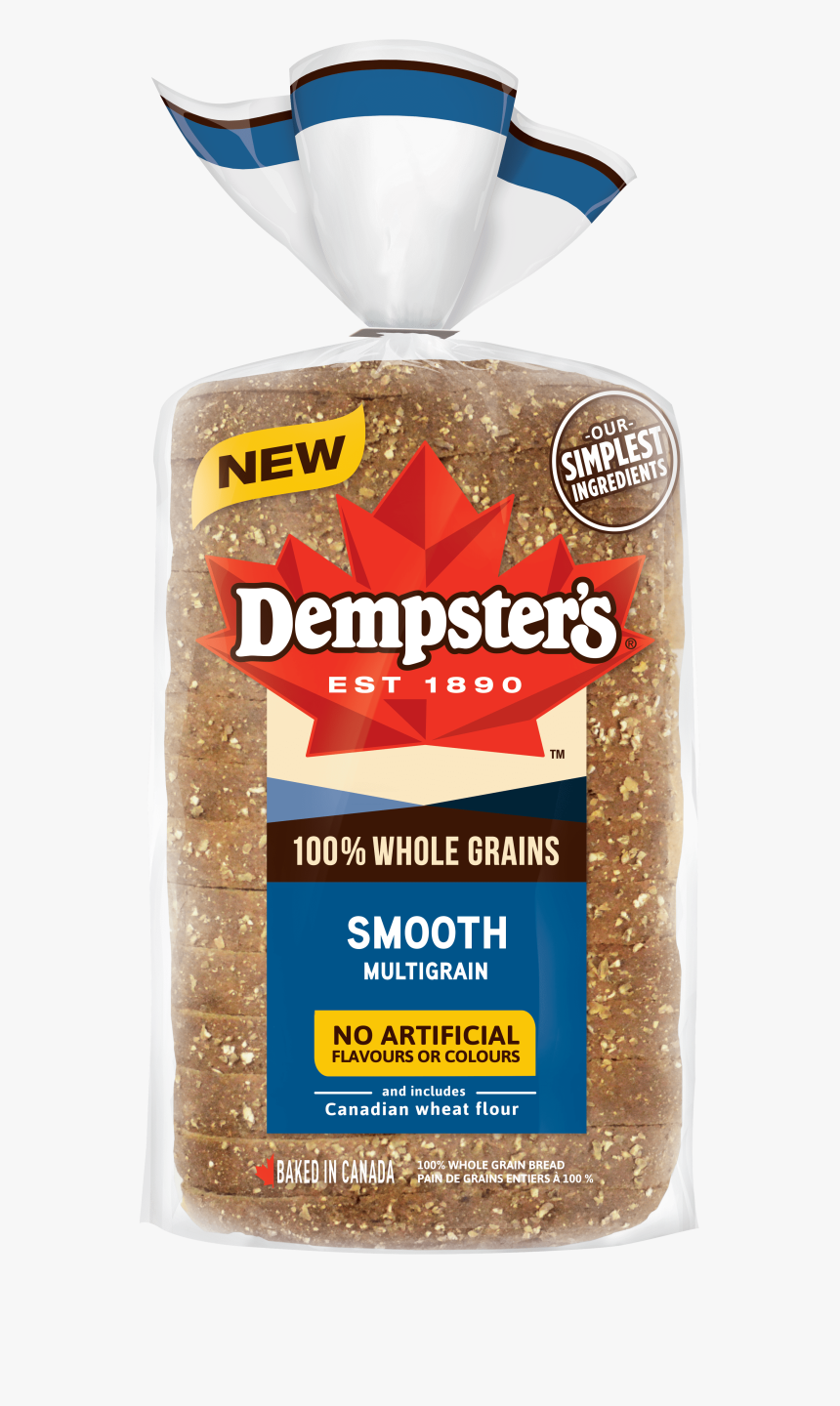 Dempster S® Whole Grains Smooth Multigrain Bread, HD Png Download ...