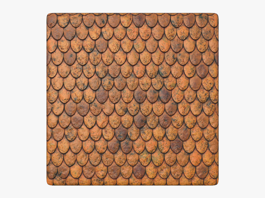 Fish Scale Roof Tile Texture, Seamless And Tileable, HD Png Download ...