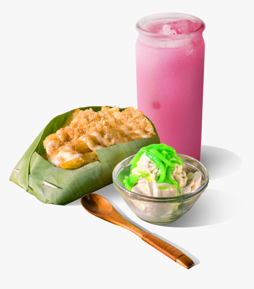 Rose Bandung Drink, Coconut Fries And Chendol Ice-cream, HD Png ...