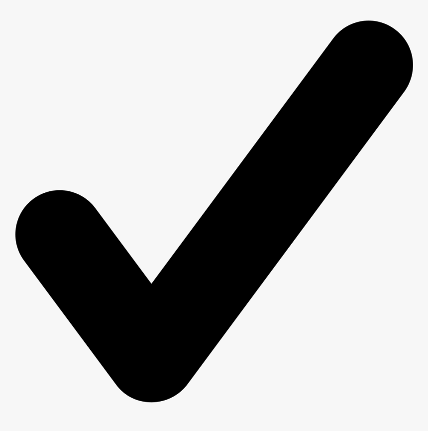 Black Check Mark Png, Transparent Png , Transparent Png Image - PNGitem