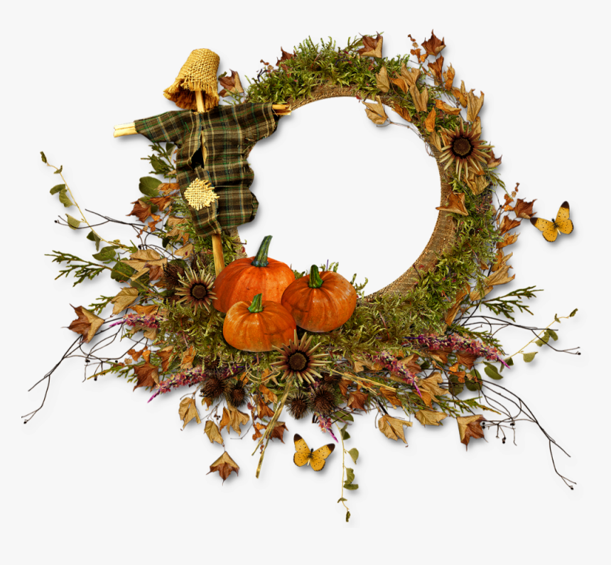 Cadre Png Automne Autumn Frame Png, Fall Marco Png, Transparent Png ...