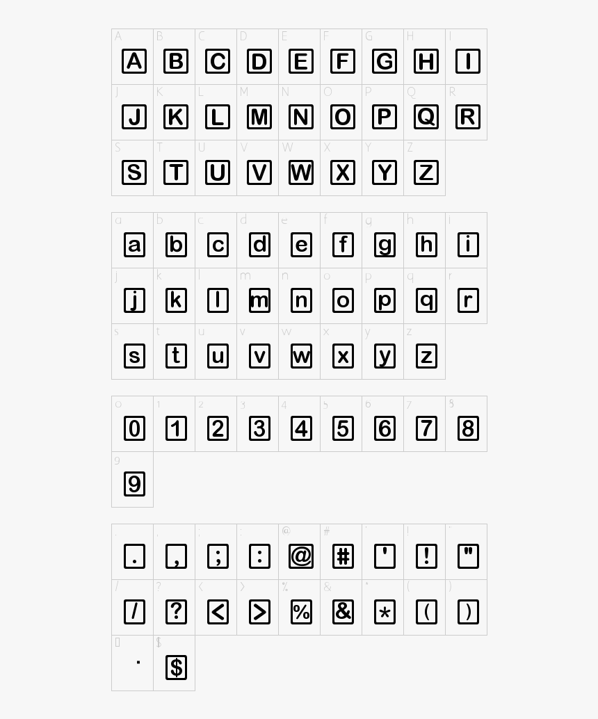 Character Map, HD Png Download , Transparent Png Image - PNGitem