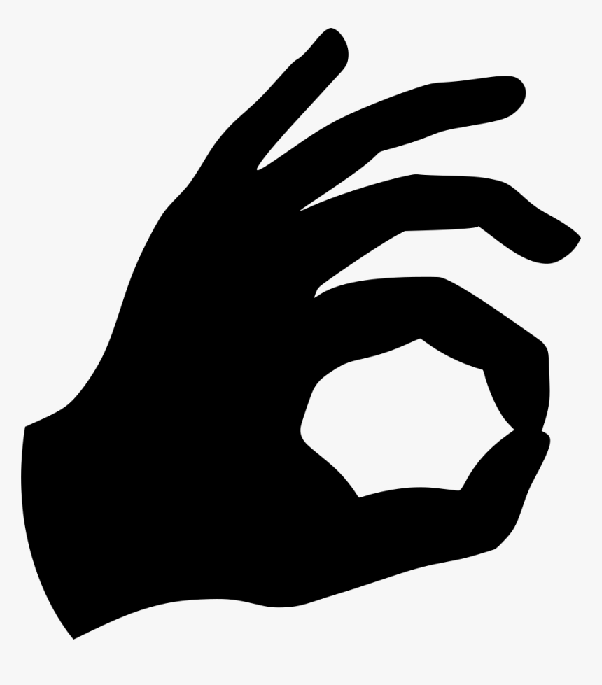 Hand-307289 - Okay Hand Sign Clip Art, HD Png Download , Transparent ...
