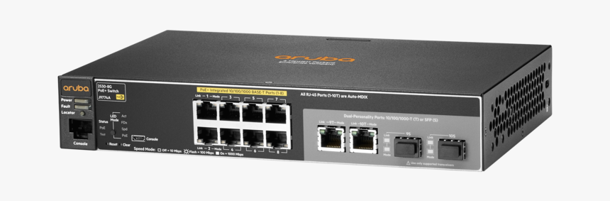 Aruba 2530 8g Poe+ Switch, HD Png Download , Transparent Png Image ...