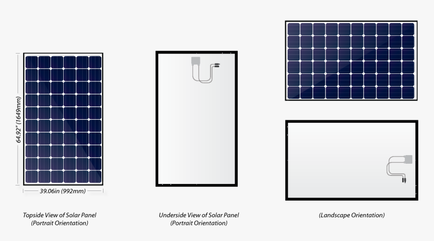 Solar Panels Landscape Or Portrait, HD Png Download , Transparent Png ...