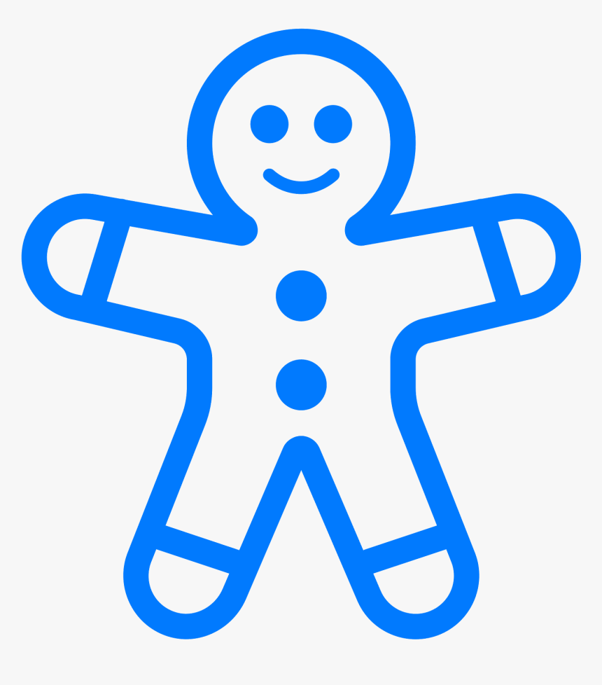 Transparent Gingerbread Men Clipart - Gingerbread Icon, HD Png Download ...