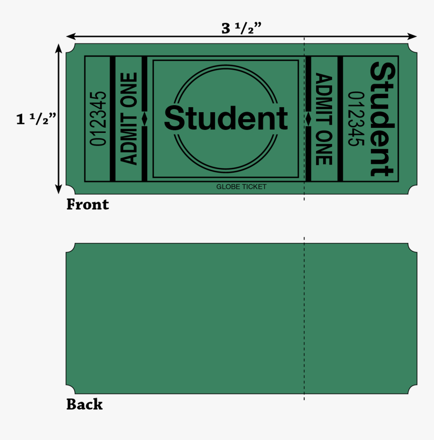 Admit One Png, Transparent Png , Transparent Png Image - PNGitem