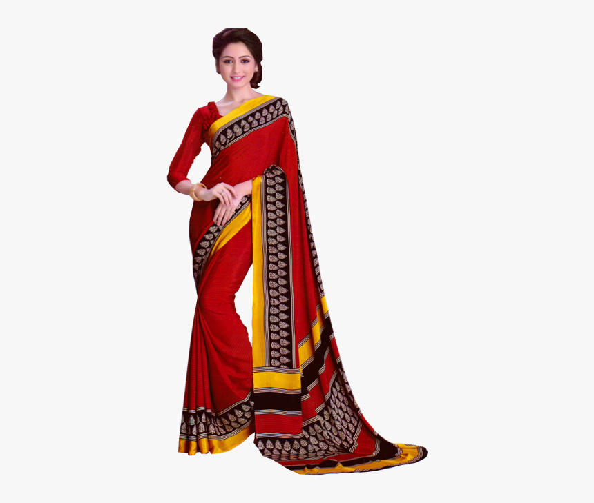 Silk Saree Png, Transparent Png , Transparent Png Image - PNGitem