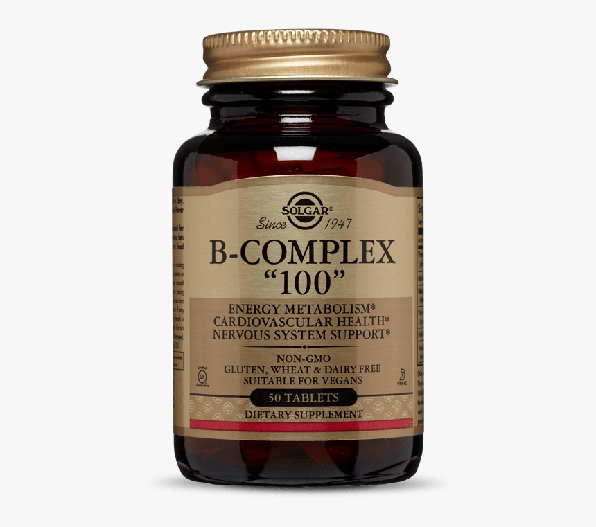 B-complex “100” Tablets, HD Png Download , Transparent Png Image - PNGitem