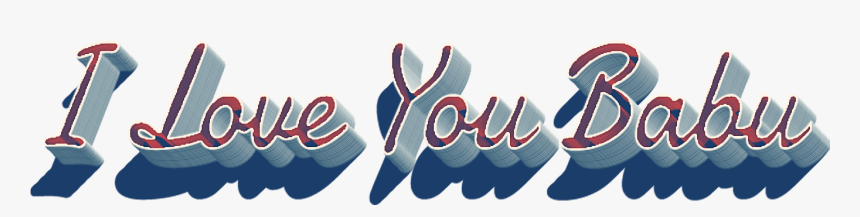 I Love You Babu 3d Letter Png Name, Transparent Png , Transparent Png ...