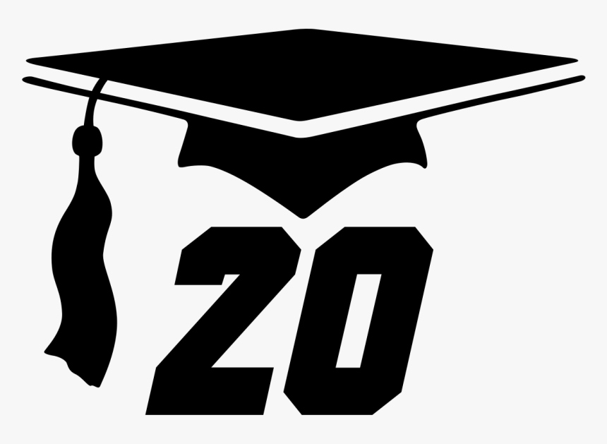 Custom 2020 Graduation Cap And Year Sticker, HD Png Download ...