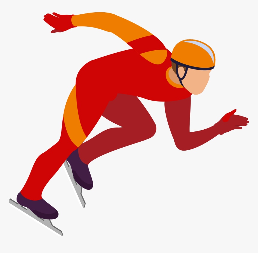 Speed Skating Clipart