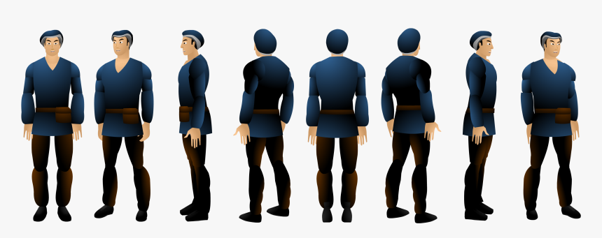 Commoner Character Sheet A Flash Cartoon Character, HD Png Download ...