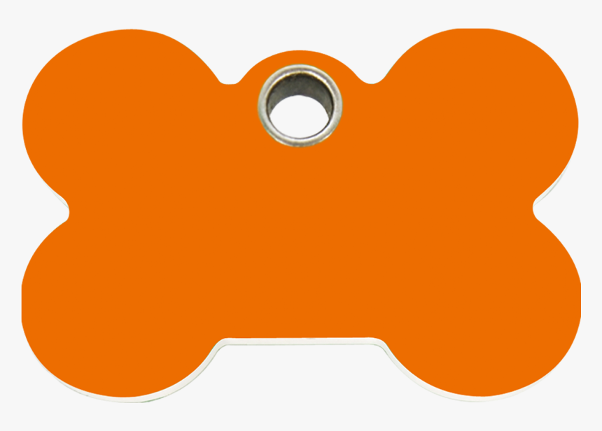 Red Dingo Plastic Tag Bone Orange Clipart , Png Download, Transparent ...