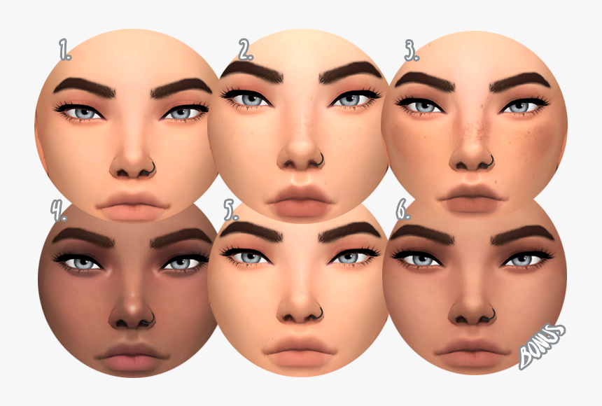 Top 5 Skin Overlays Jogo The Sims 4, The Sims 4 Skin,, HD Png Download ...