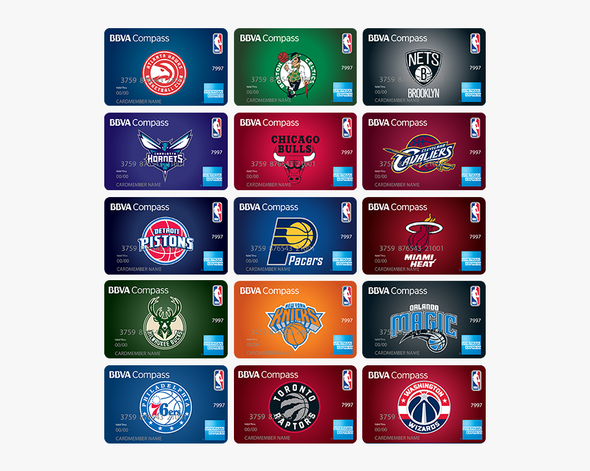 Nba American Express Credit Card For Fans Bbva Compass, HD Png Download ...