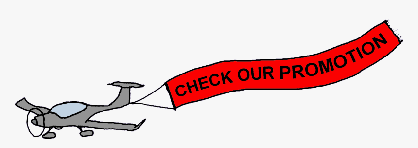 Plane With Banner Png, Transparent Png , Transparent Png Image - PNGitem